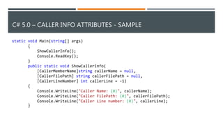 C#.net evolution part 2 | PPT