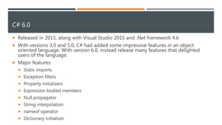 C#.net evolution part 2 | PPT