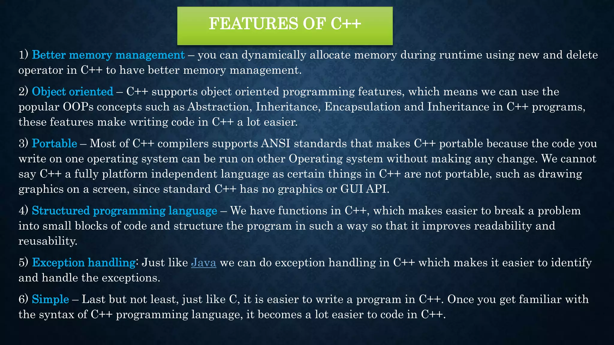 C++ | PPT