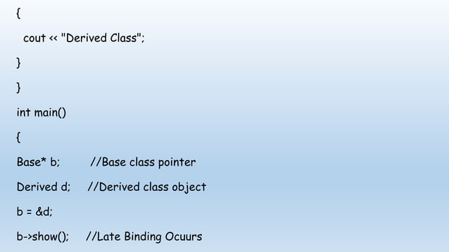 polymorphism and virtual function | PPTX