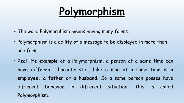 polymorphism and virtual function | PPTX