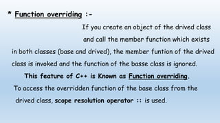 polymorphism and virtual function | PPTX