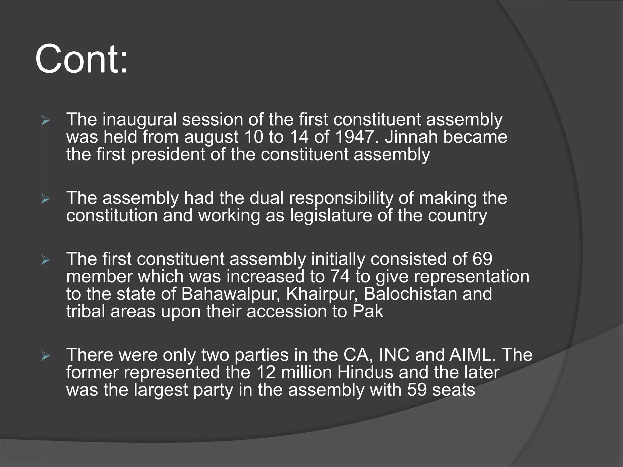 Constitutional Development from 1947 to 1958 | PPTX