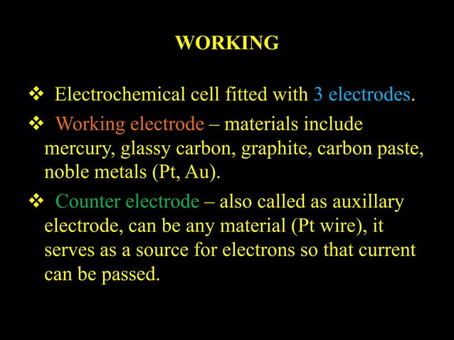 Cyclic Voltammetry Application Pptx Chemistry Science