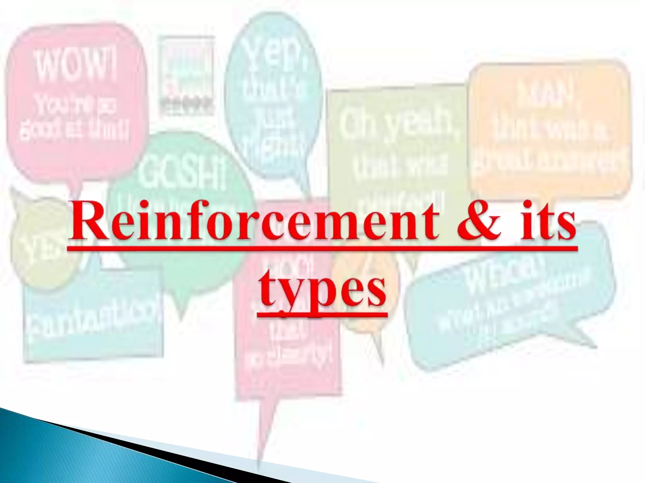 Reinforcements & its types | PPTX