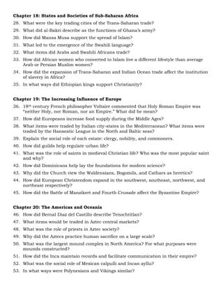 C. 1200 1450 ce unit review | PDF