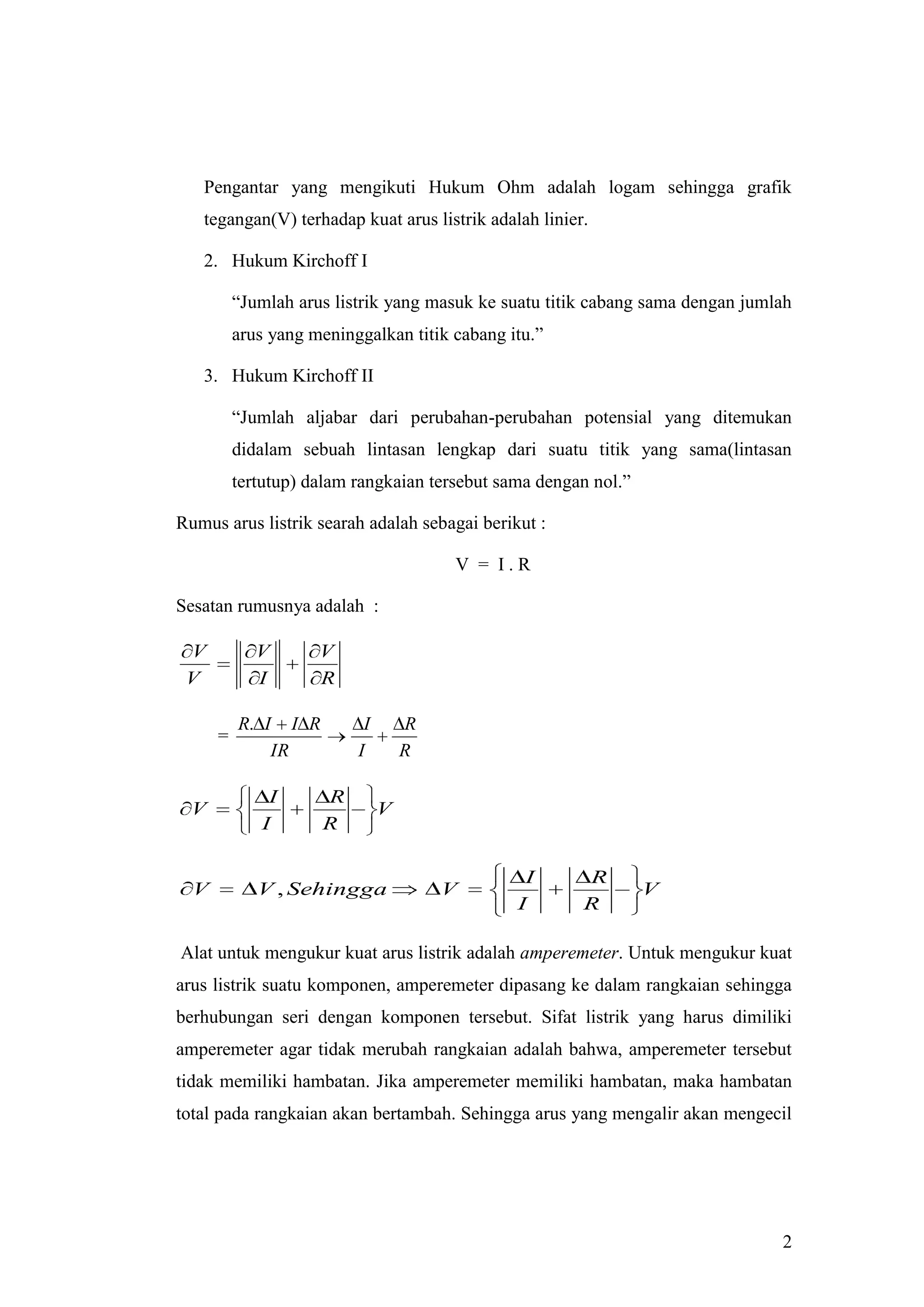 voltmeter dan ampermeter | DOC