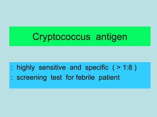 Cryptococcosis | PPT