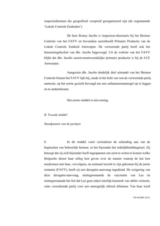 Eigenares kater Lee moet FAVV 700 euro betalen | PDF