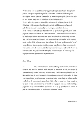 Eigenares kater Lee moet FAVV 700 euro betalen | PDF