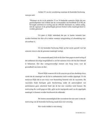 Eigenares kater Lee moet FAVV 700 euro betalen | PDF