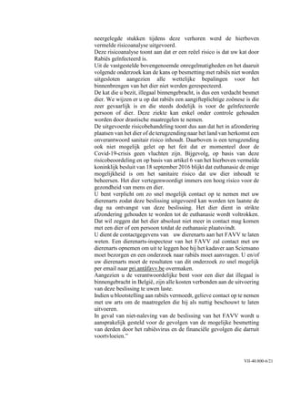 Eigenares kater Lee moet FAVV 700 euro betalen | PDF