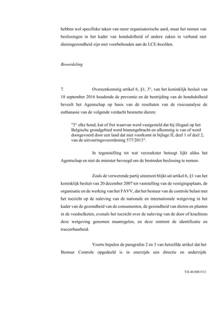 Eigenares kater Lee moet FAVV 700 euro betalen | PDF