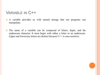 Basic Structure Of C++ | PPTX