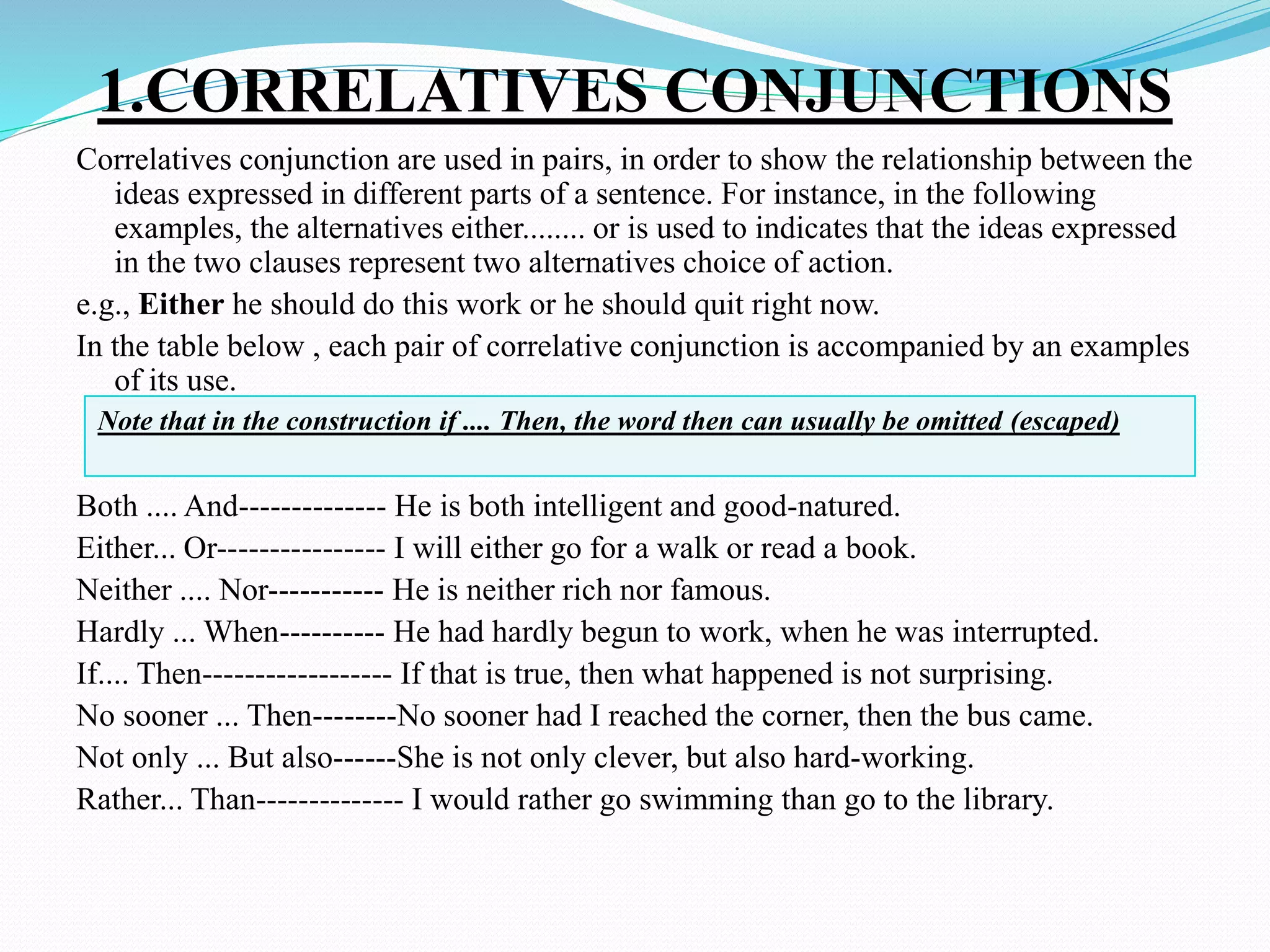 TOPIC -3 CONJUNCTION. | PPTX