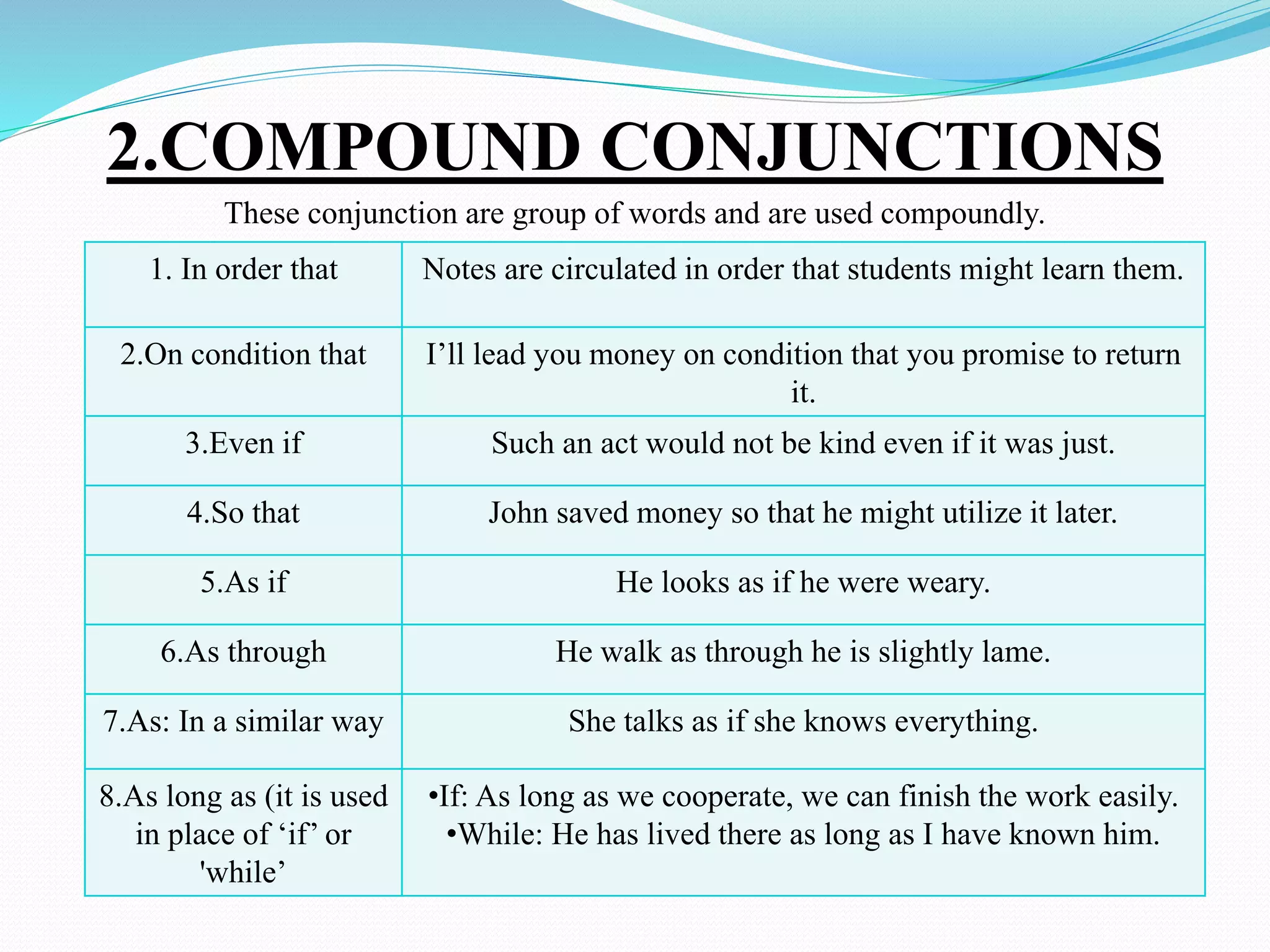 TOPIC -3 CONJUNCTION. | PPTX
