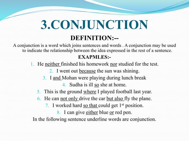 TOPIC -3 CONJUNCTION. | PPT