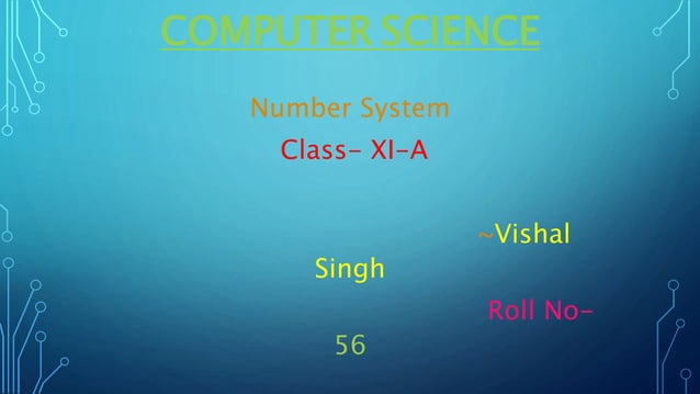 Number system of computer | PPT