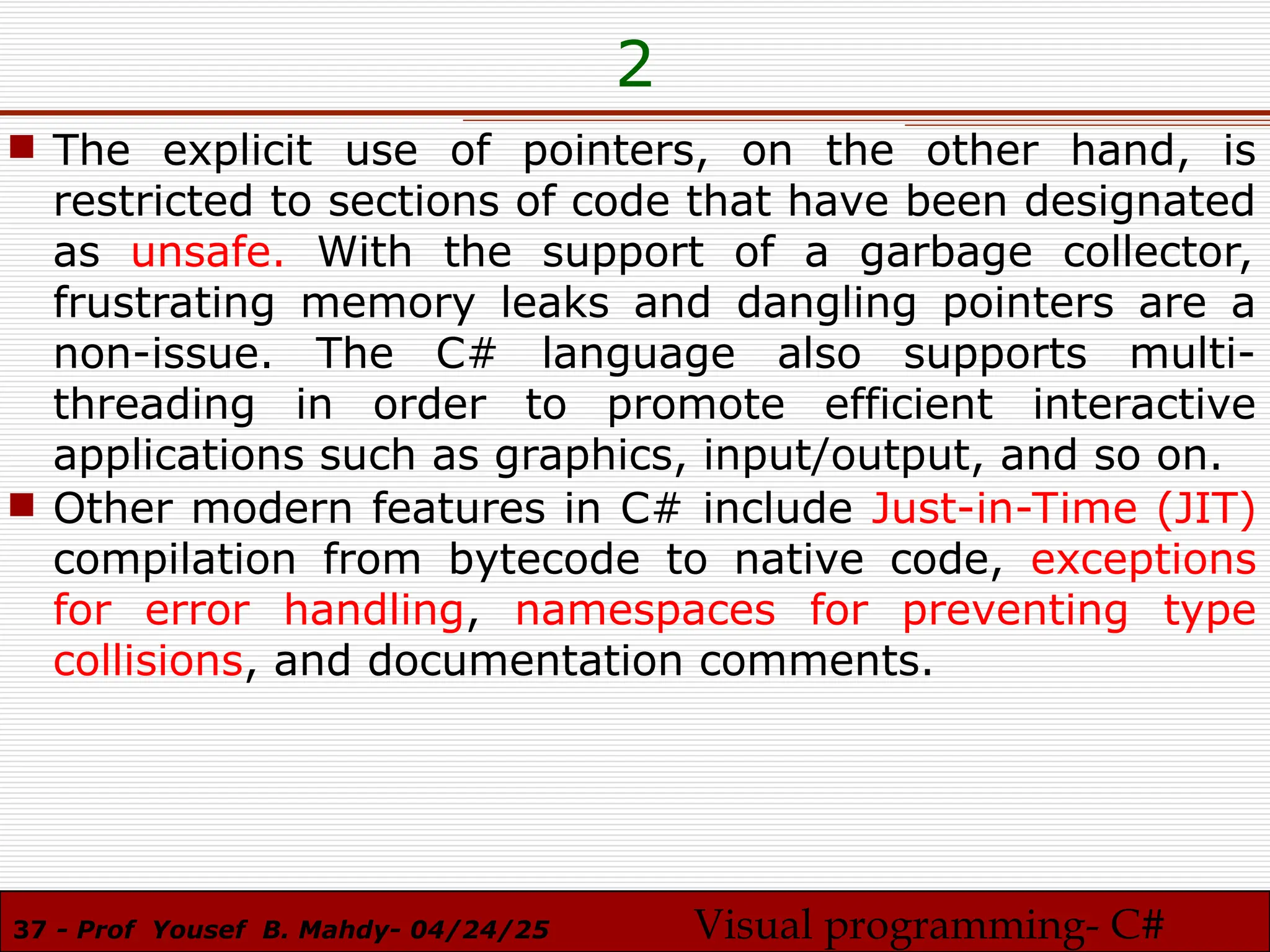 C# programming language by dr. Yousef.ppt