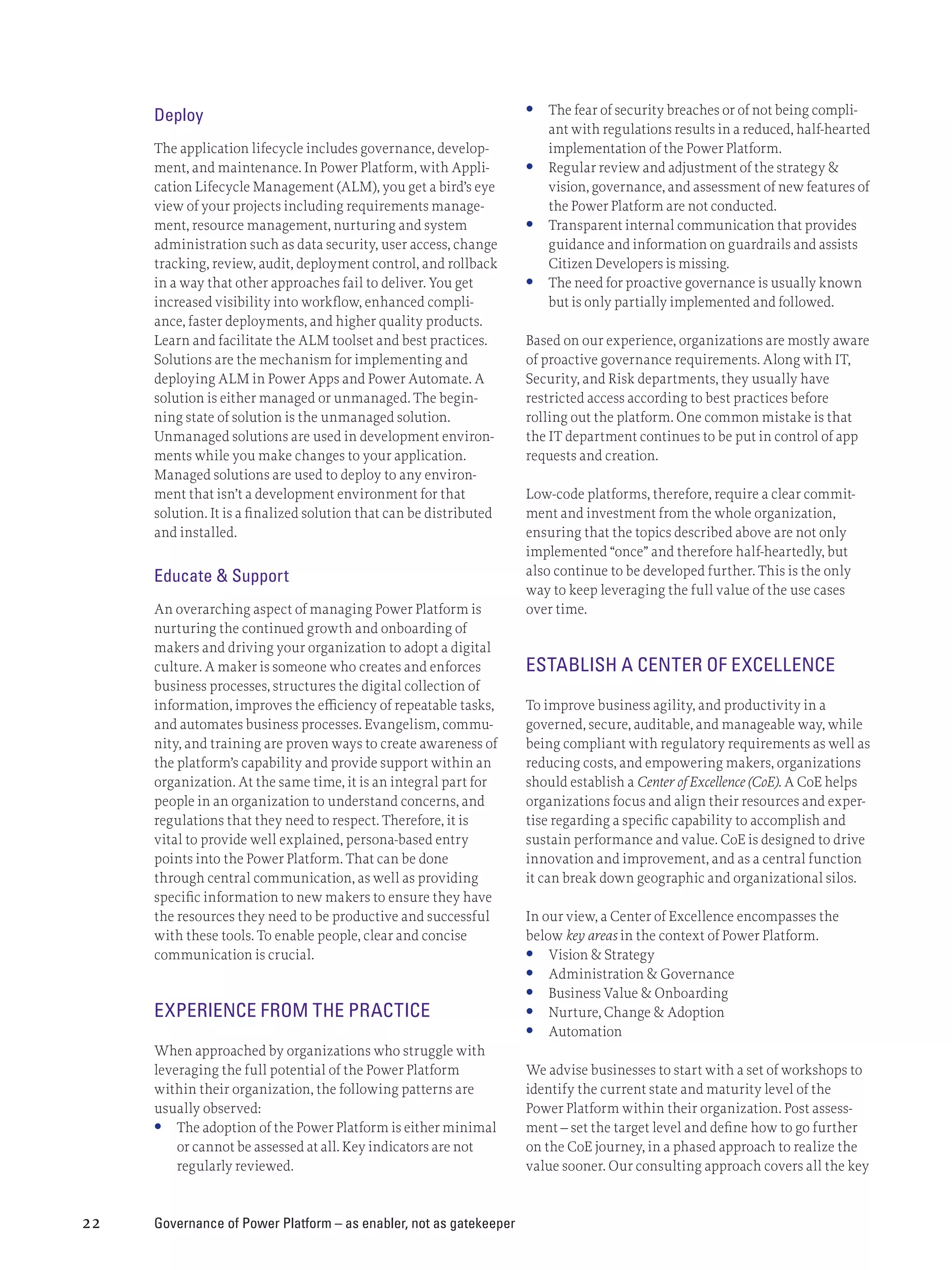 Governance of Power Platform – As enabler, not as gatekeeper | PDF