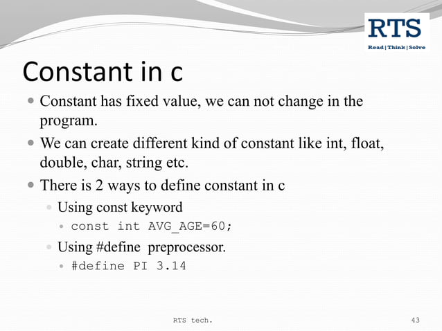 C Programming Language | PPT