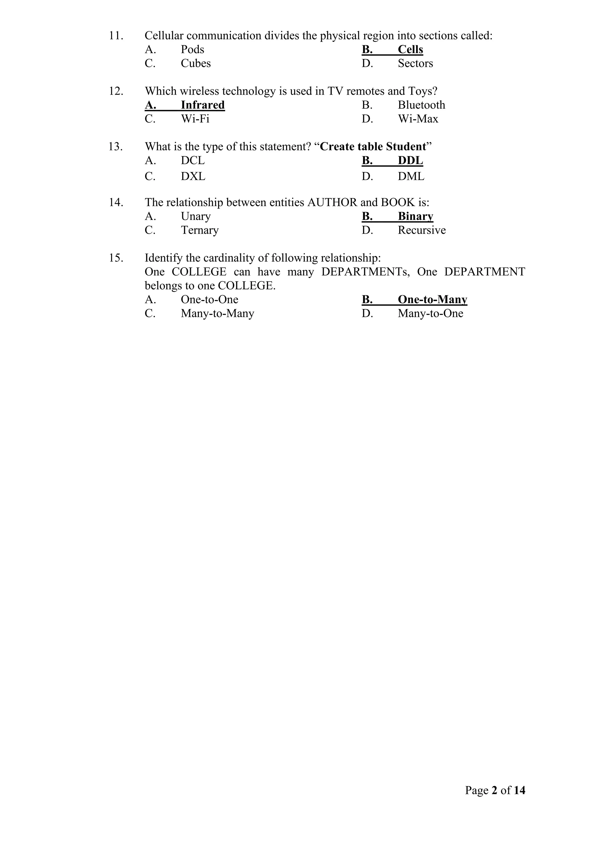 C. Science (I) solution.pdf | Operating Systems | Computer Software and Applications