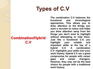 Types of CV | PPTX