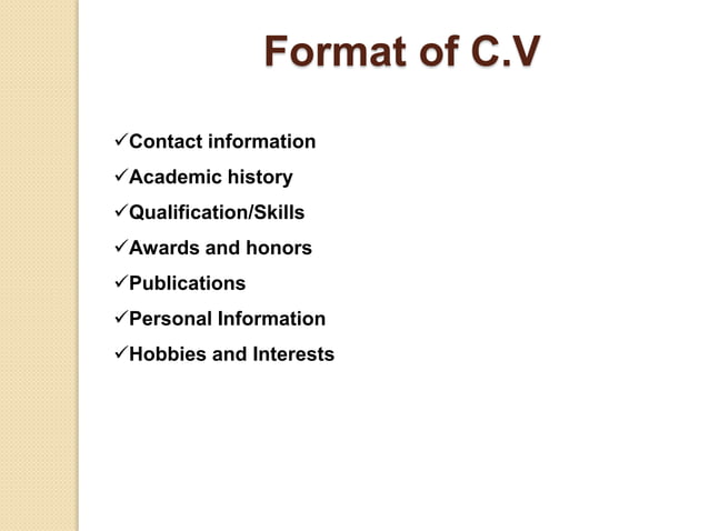 Types of CV | PPTX
