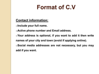 Types of CV | PPTX