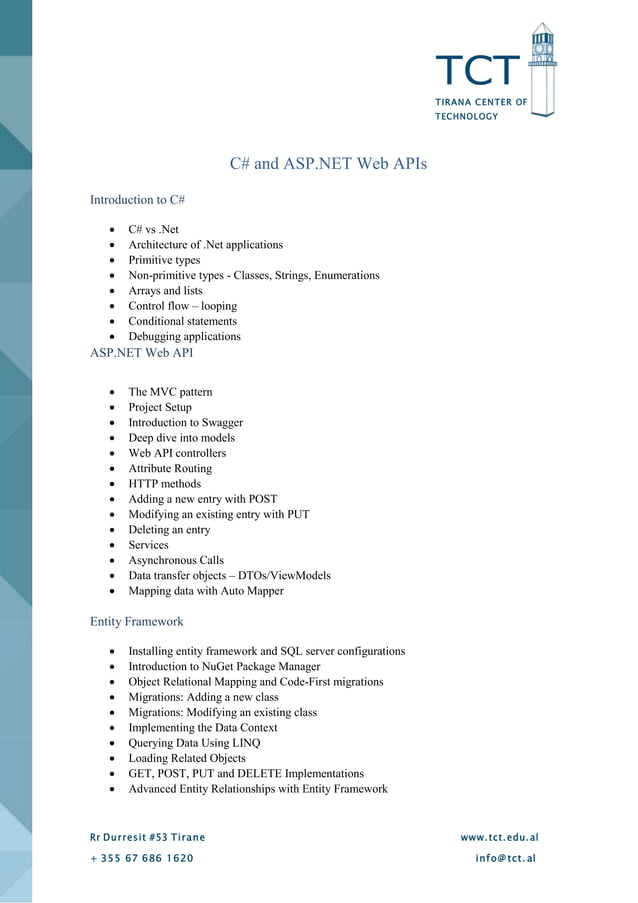 Kurs C Net Web Api Pdf