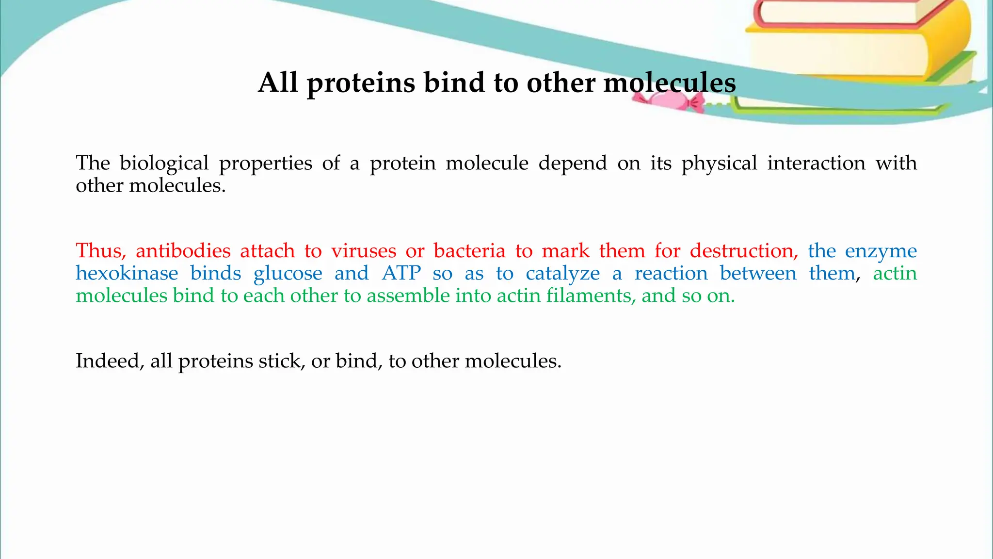 Protein binding sites Lecture physiology | PPTX