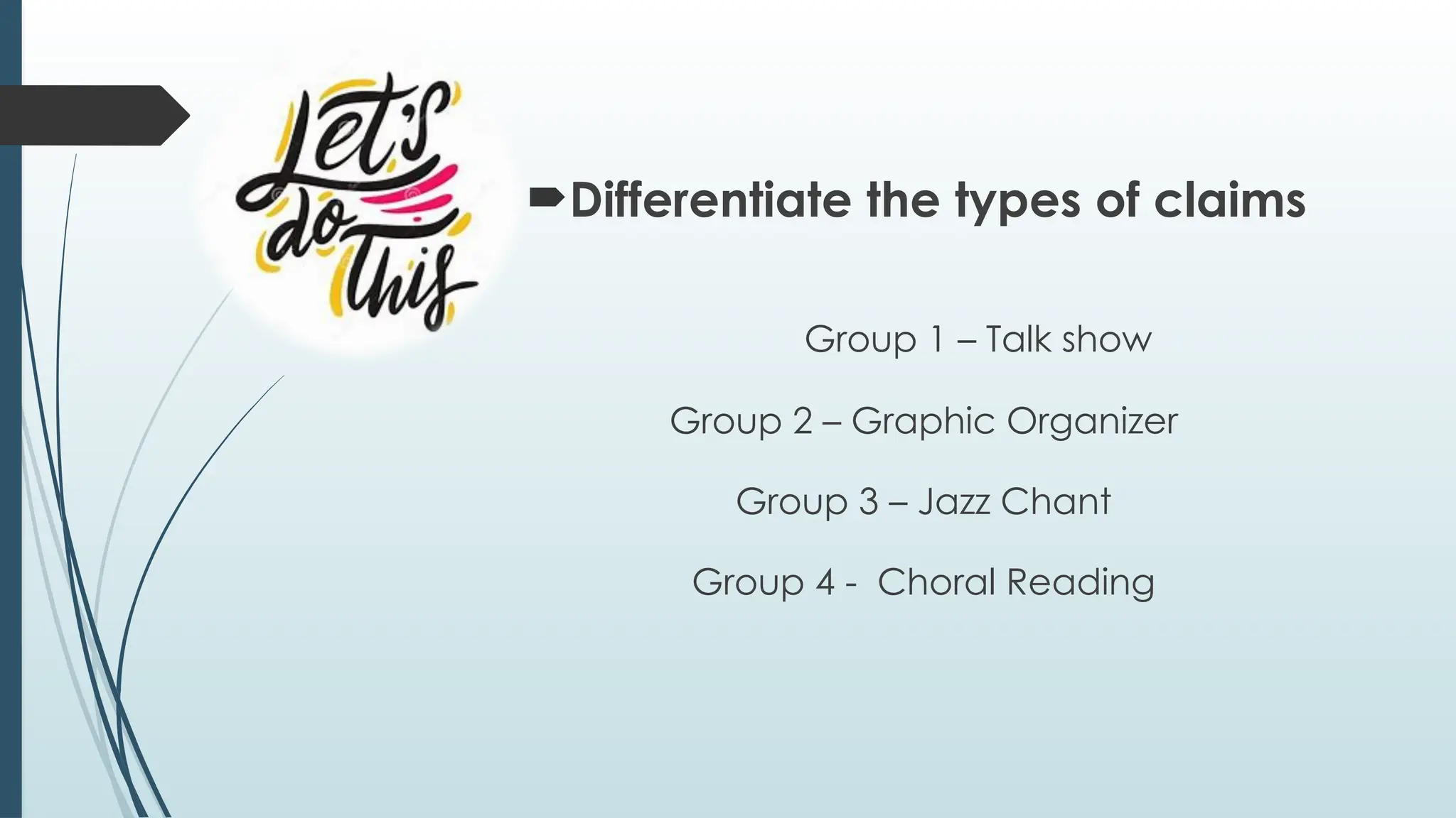 TYPES OF CLAIMS GRADE 11 READING AND WRITING | PPTX
