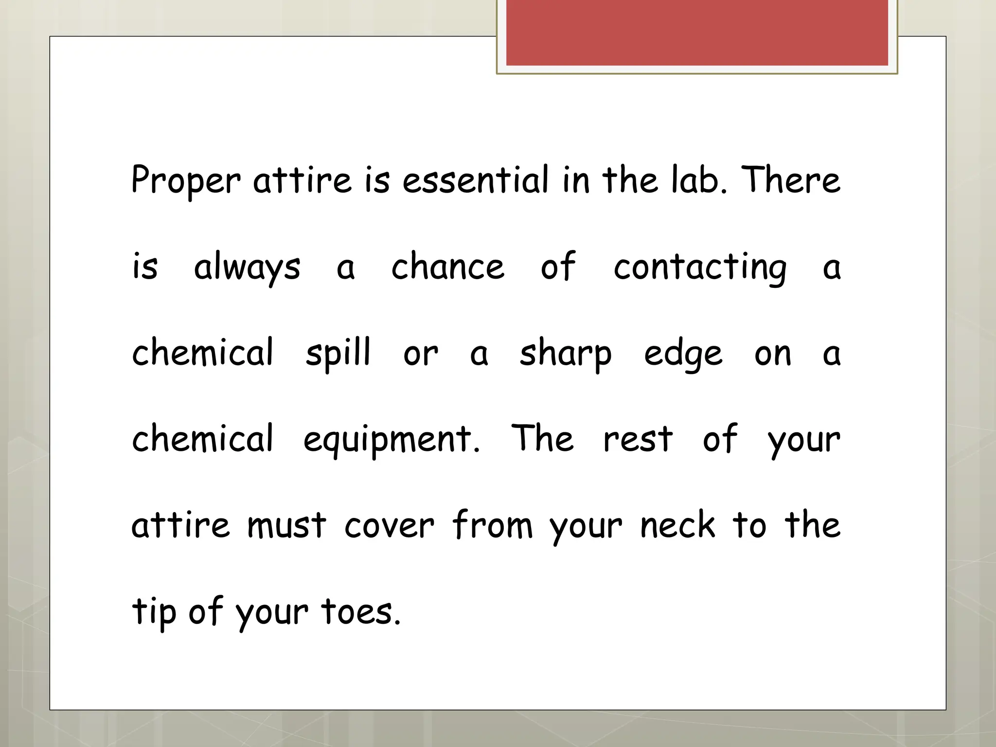 c. ......Laboratory Attire grade 3-6.pptx