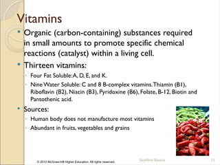 C.Nutrition Basics. and the sources pptx | PPTX