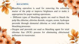 Characteristic of waste water from industries sugar factory, pulp and ...