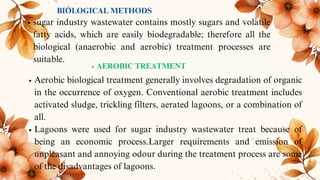 Characteristic of waste water from industries sugar factory, pulp and ...