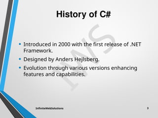 Introduction to C#: A Modern Programming Language by Infinite Web Solutions.pptx