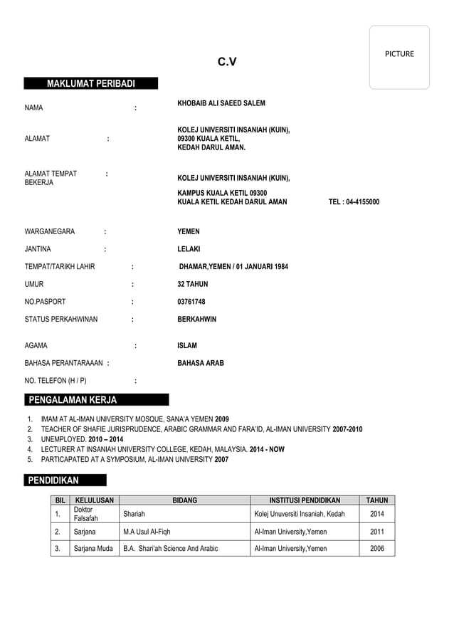Contoh CV Dr Khobaib Ali Saeed Salim.docx