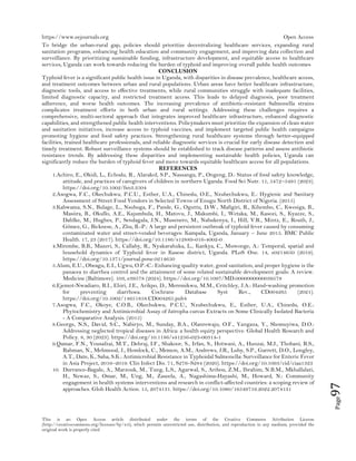 The Burden of Typhoid Fever in Urban Versus Rural Uganda: Disparities ...