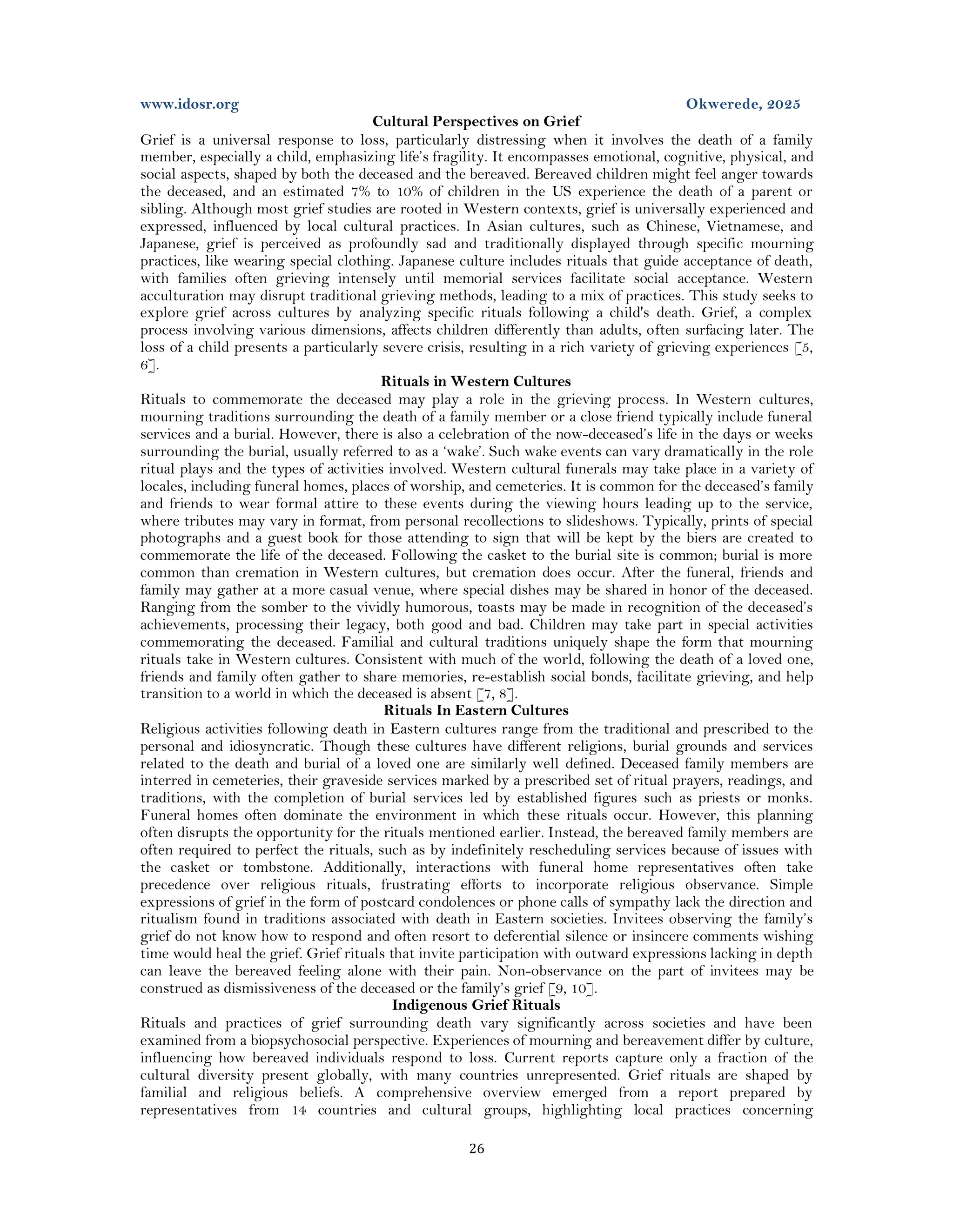 Rituals of Grief Across Cultures (www.kiu.ac.ug) | PDF