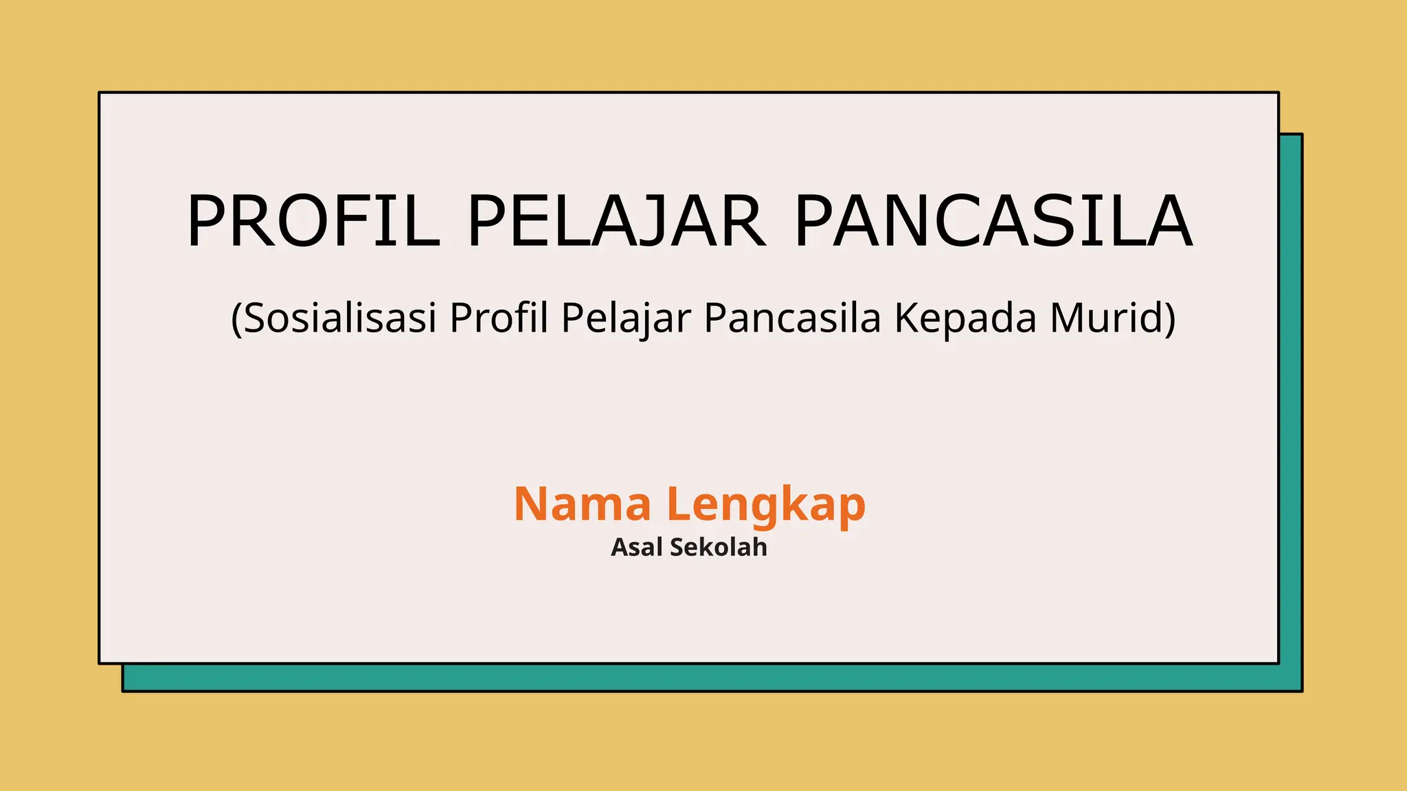 C.1. Profil Pelajar Pancasila (Sosialisasi Profil Pelajar Pancasila ...