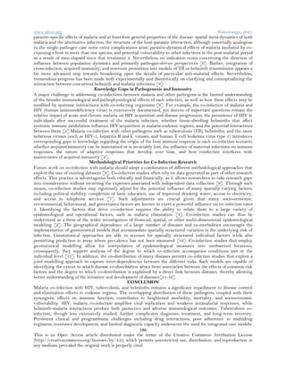 Narrative Review of Co-Infection: Malaria in the Context of HIV ...
