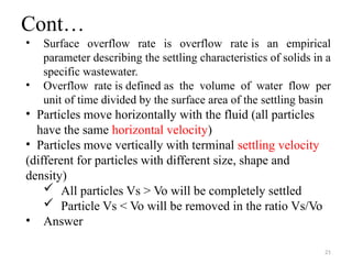 C-3_Sedimentation process of water treatment | PPTX