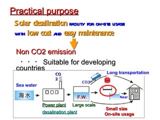 Tubular Solar Still (Destilador solar) | PPT