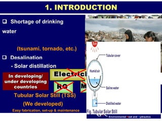 Tubular Solar Still (Destilador solar) | PPT