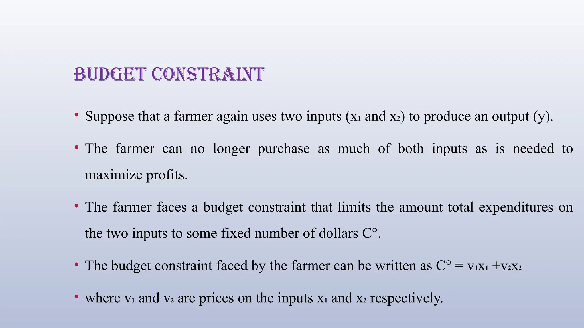 C--- 7 Maximization Subject to Budget Constraints.pptx | Business | Business and Finance