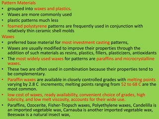 C 8 - investment casting | PPTX