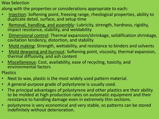 C 8 - investment casting | PPTX