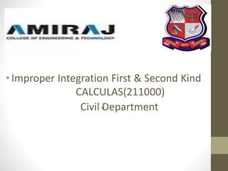 improper integrals | PPTX