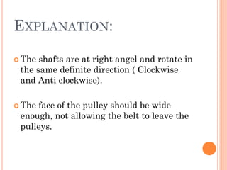 types of belt drives | PPTX